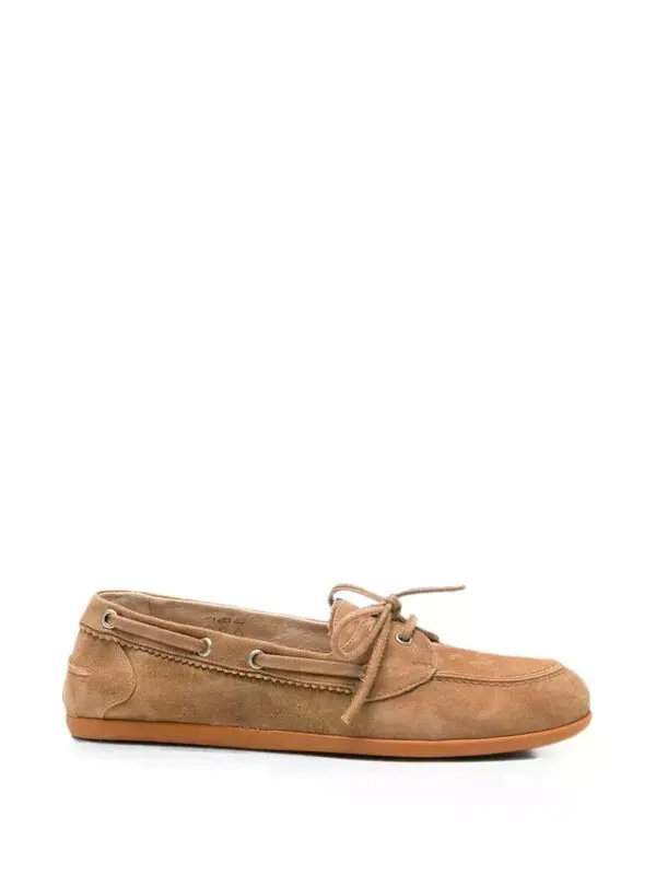 POMME D´OR Suede Lace-up Boat Shoes