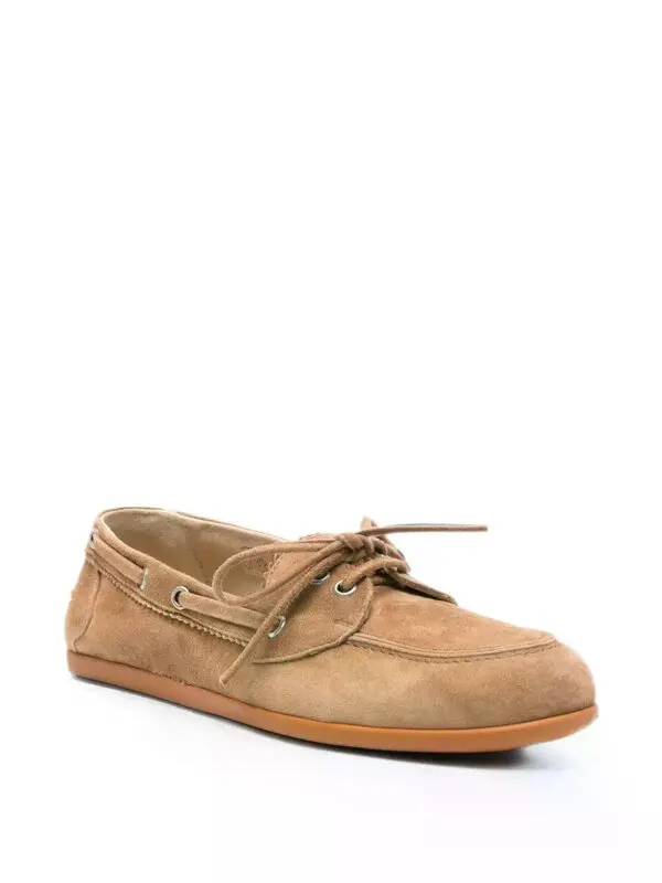 POMME D´OR Suede Lace-up Boat Shoes