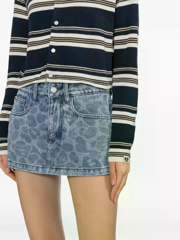 AAPE BY *A BATHING APE All-over Logo-print Denim Shorts