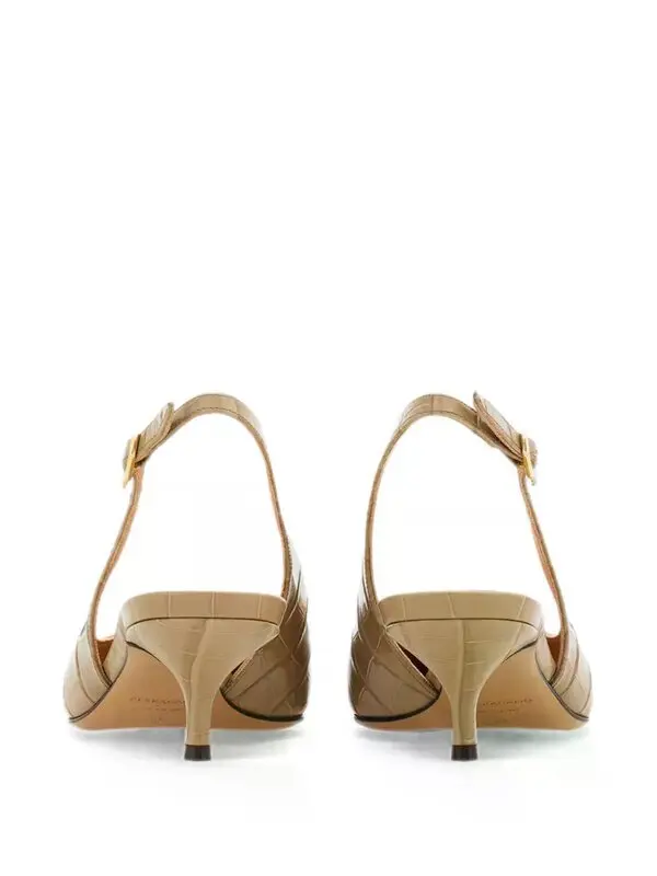 FERRAGAMO Maxi Gancini Slingback Pumps