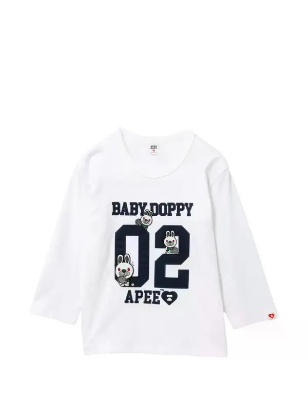 AAPE BY *A BATHING APE Apee™ A Bathing Ape® Logo Patch Crew Neck T-shirt
