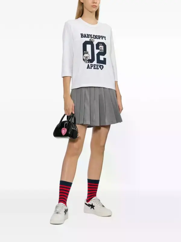 AAPE BY *A BATHING APE Apee™ A Bathing Ape® Logo Patch Crew Neck T-shirt