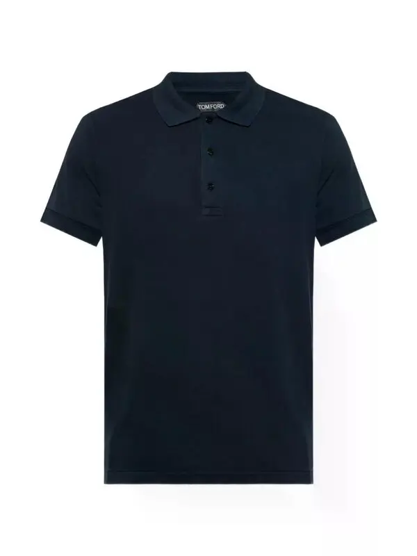 TOM FORD Short-sleeve Polo Shirt - Blue