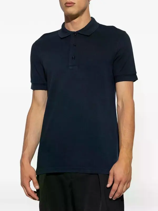 TOM FORD Short-sleeve Polo Shirt - Blue