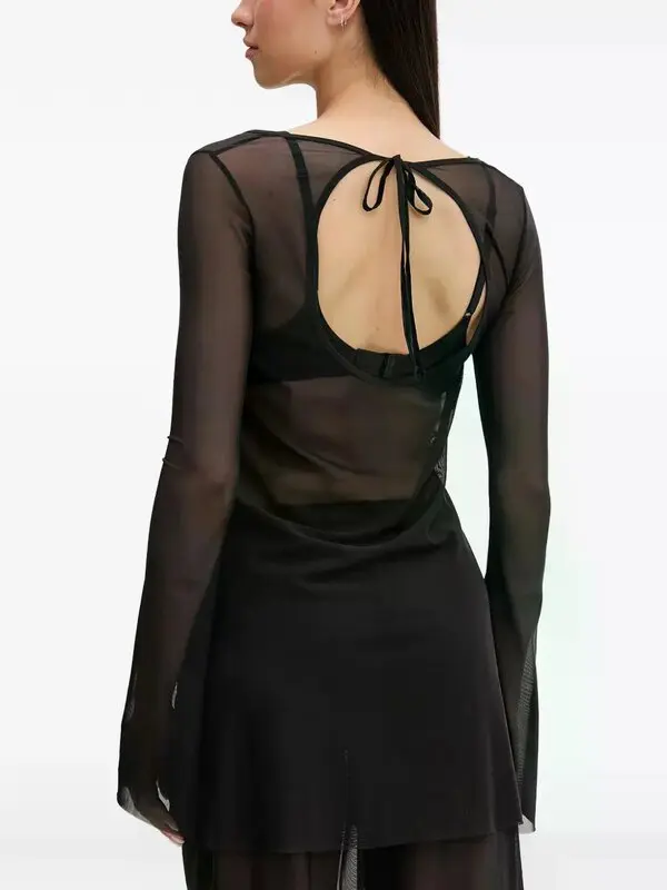 Bond Eye Cut-out Long-sleeve Beach Cover