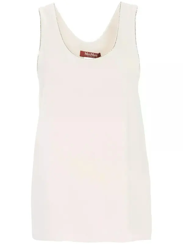 Max Mara Embellished Sleeveless Top