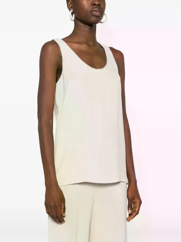 Max Mara Embellished Sleeveless Top