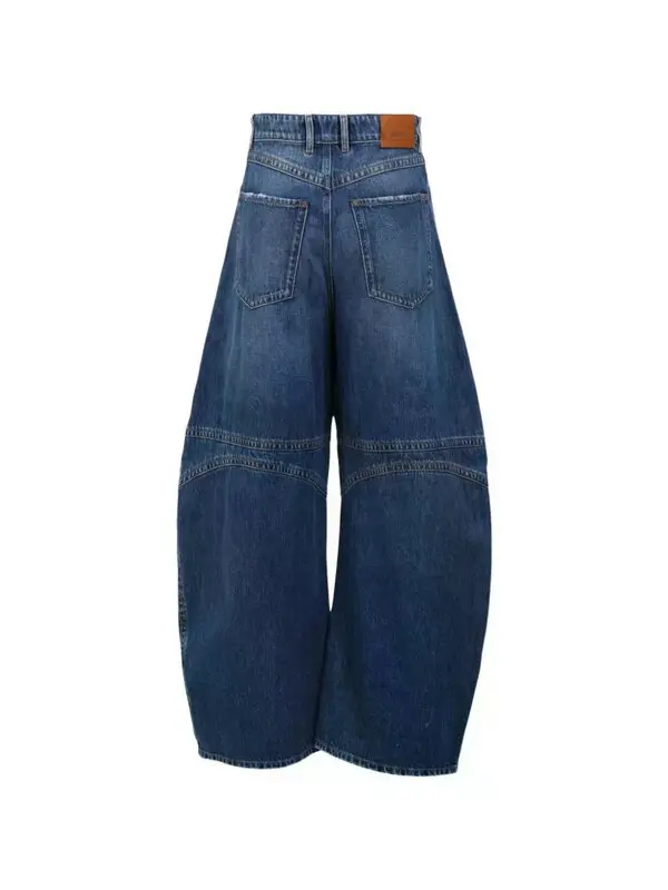 Sportmax Barrel-leg Jeans With Multi-pocket Detailing