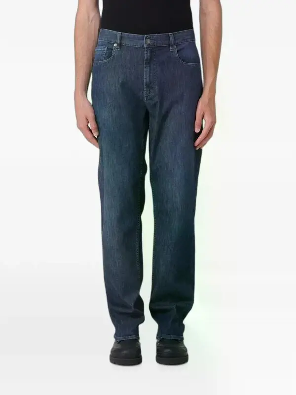 Emporio Armani Regular-fit Stretch-denim Jeans - Blue