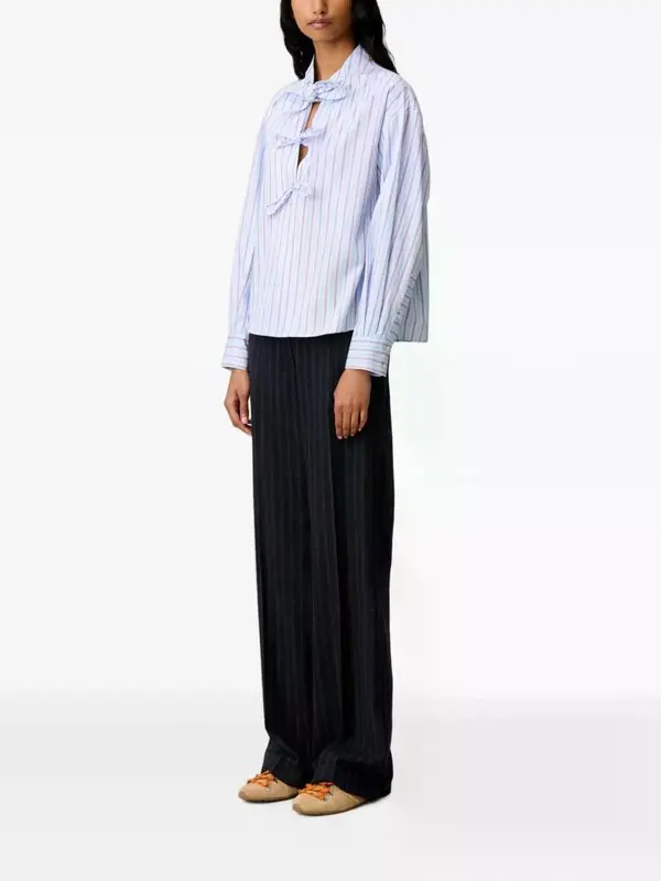 Claudie Pierlot Striped Poplin Blouse