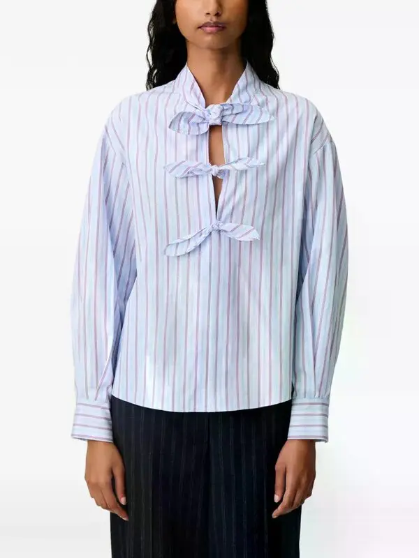 Claudie Pierlot Striped Poplin Blouse