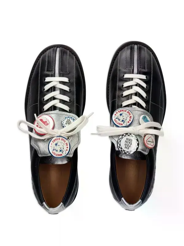 Kenzo Striker Embellished Leather Derby Shoes