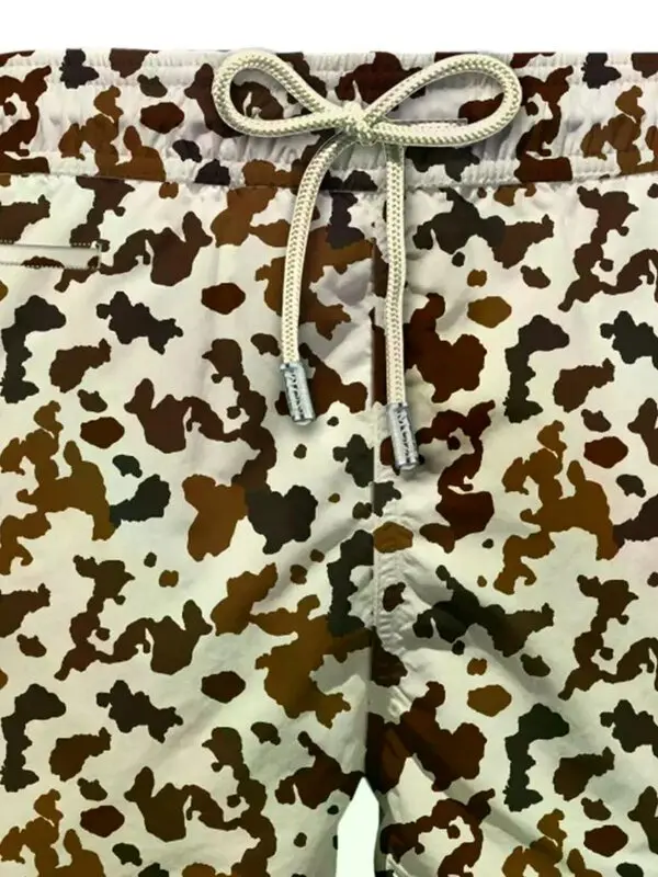 MC2 SAINT BARTH Lighting Cow-print Swim Shorts - Neutrals