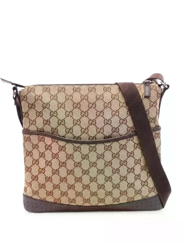 Gucci 2000s Gg Canvas Crossbody Bag