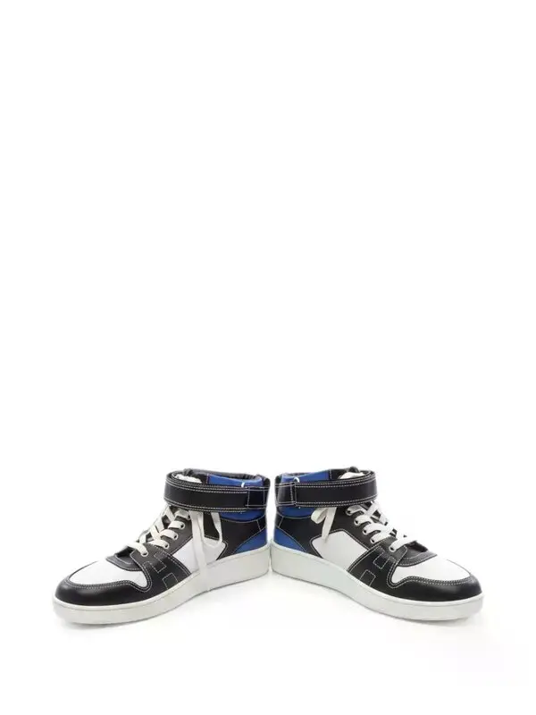 Hermès 2010sk High-top Leather Sneakers