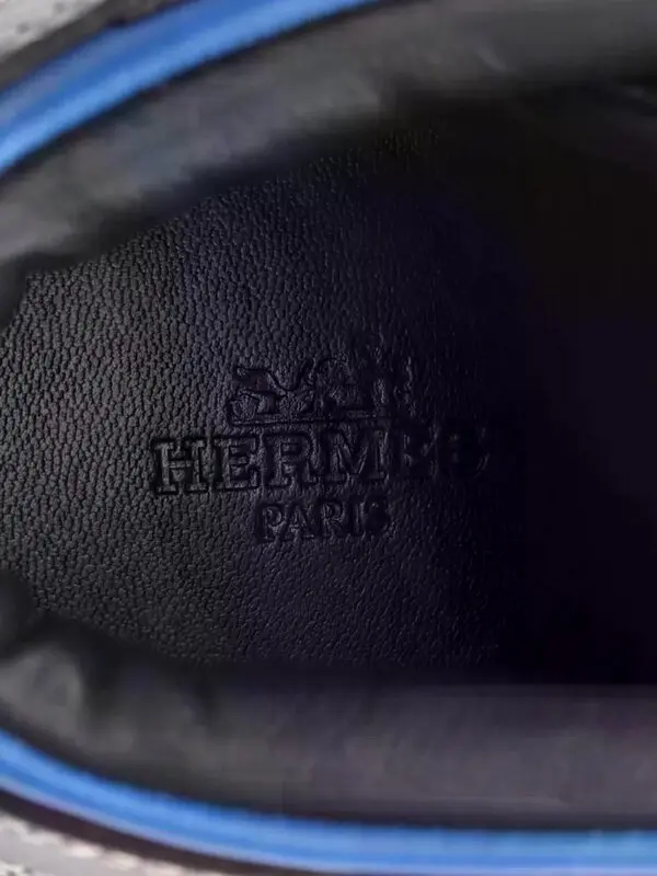 Hermès 2010sk High-top Leather Sneakers