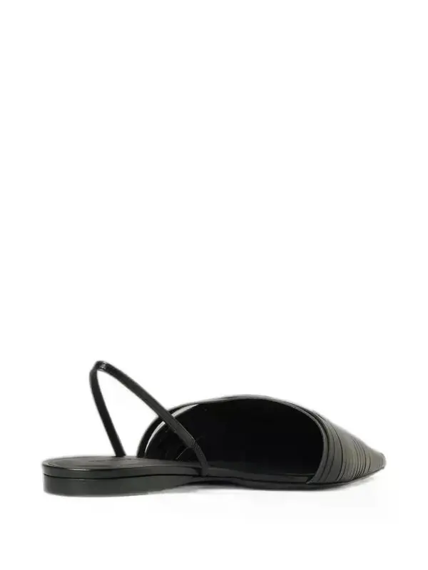 Emporio Armani Laser-cut Slingback Flat Pumps