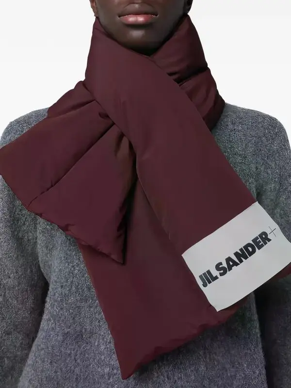 JIL SANDER Logo-patch Padded Scarf