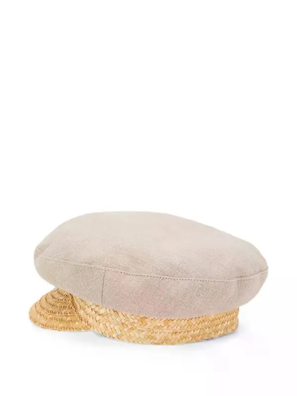 Alberta Ferretti Woven-trim Hat