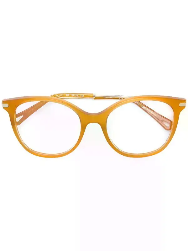 Chloé Round Frame Glasses - Yellow