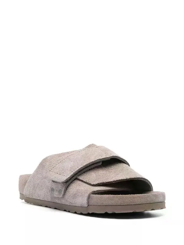 BIRKENSTOCK Kyoto Suede Slides - Neutrals