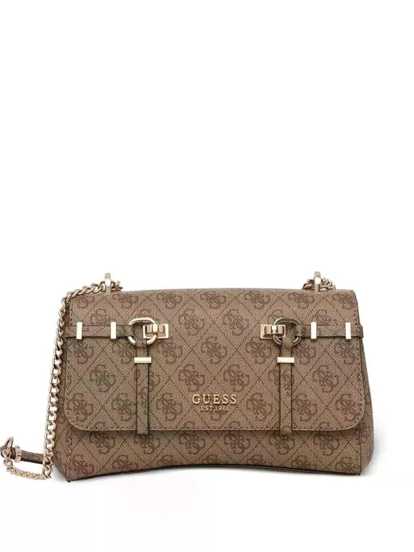 Guess Leona Monogram-print Shoulder Bag