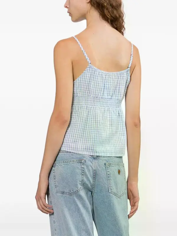 AAPE BY *A BATHING APE Apee™ A Bathing Ape® Gingham Check Peplum Top