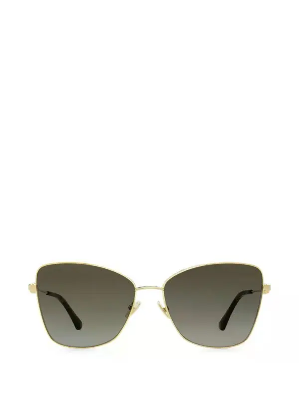 JIMMY CHOO Butterfly-frame Sunglasses - Gold