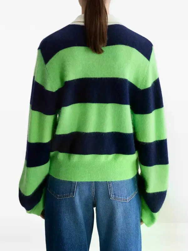BELLEROSE Striped Polo-collar Sweater