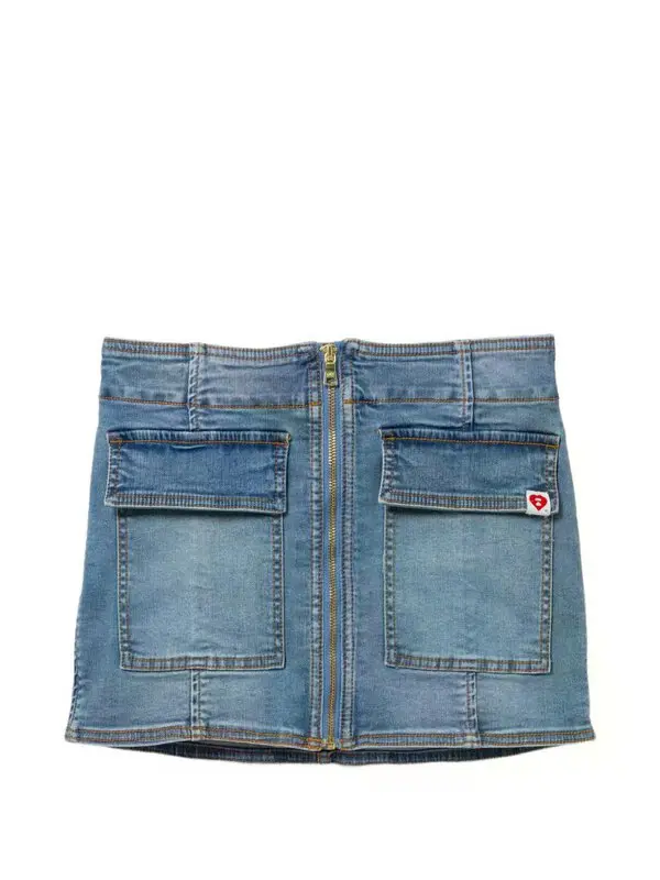 AAPE BY *A BATHING APE Apee™ A Bathing Ape® Logo-patched Denim Skirt