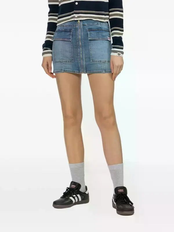 AAPE BY *A BATHING APE Apee™ A Bathing Ape® Logo-patched Denim Skirt