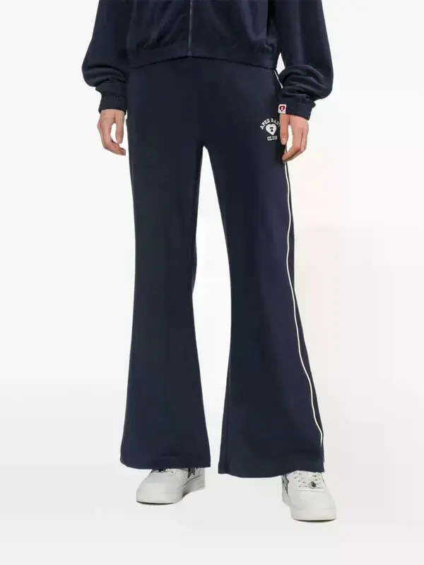 AAPE BY *A BATHING APE Apee™ A Bathing Ape® Navy Logo-patch Track Pants