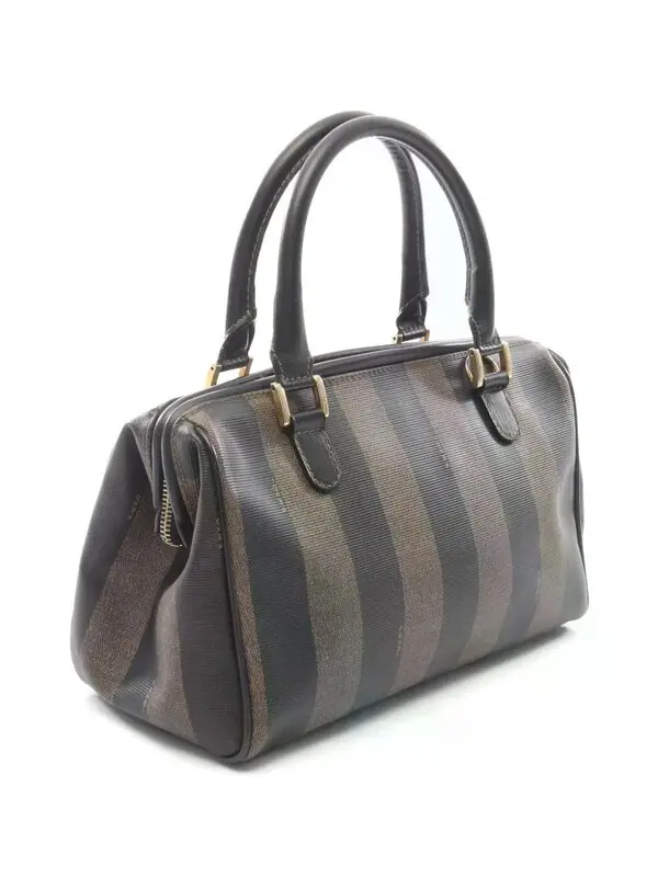 Fendi 2000s Vertical Stripe Tote Bag
