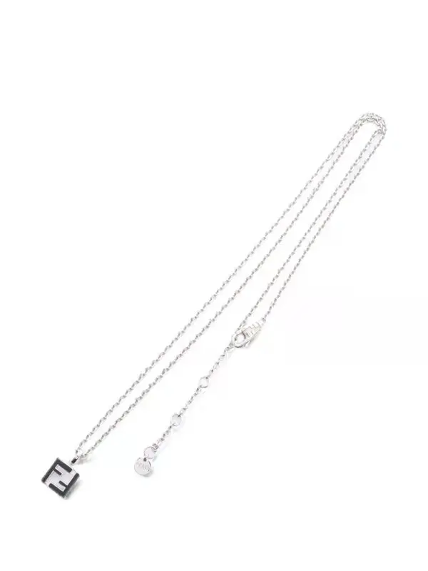 Fendi Ff-motif Chain Necklace - Silver