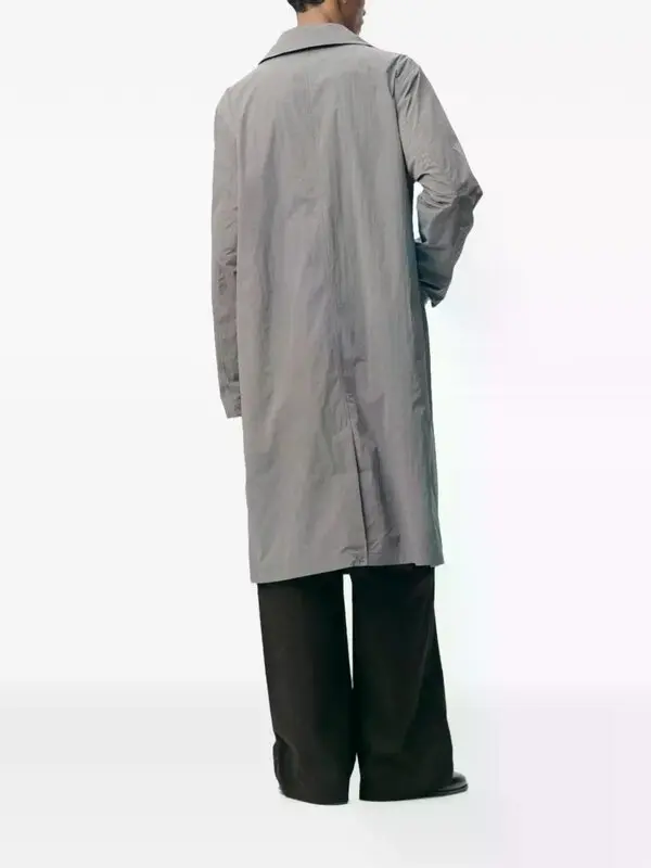WELTER SHELTER Shuva Crinkle-effect Double-breasted Coat