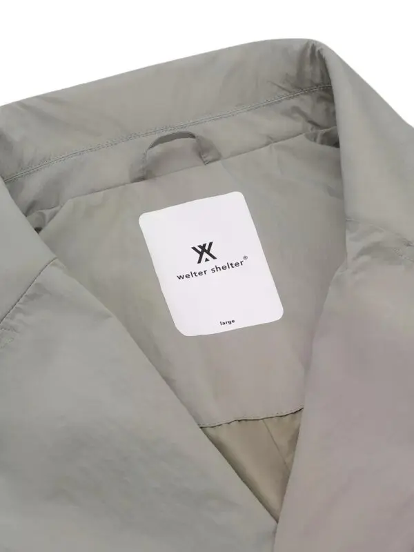 WELTER SHELTER Shuva Crinkle-effect Double-breasted Coat