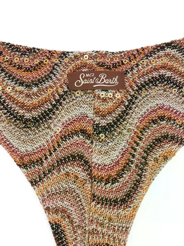 MC2 SAINT BARTH Sequin-embellished Bikini Bottoms