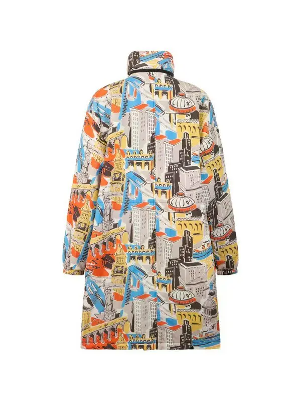 Moschino Graphic Print High-neck Jacket