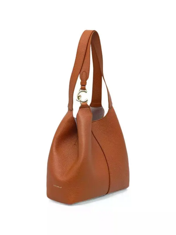 COCCINELLE C-easy Logo-clasp Calf Leather Tote Bag