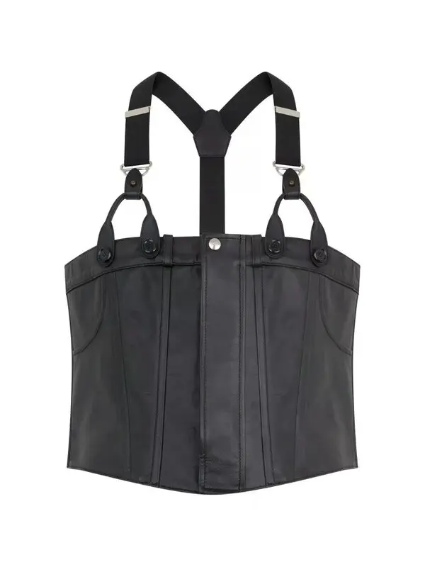 Moschino Leather Corset Jacket