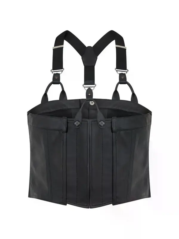 Moschino Leather Corset Jacket