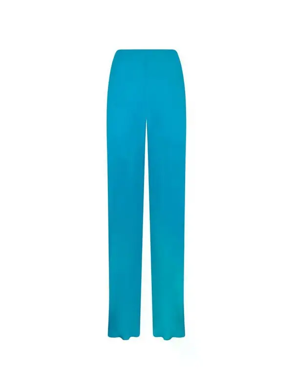 Alberta Ferretti Silk High-waisted Trousers
