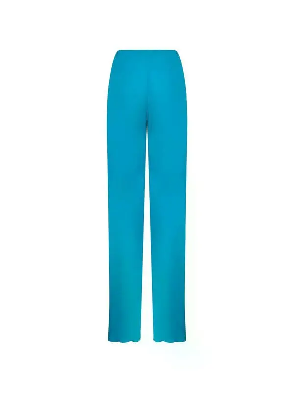 Alberta Ferretti Silk High-waisted Trousers