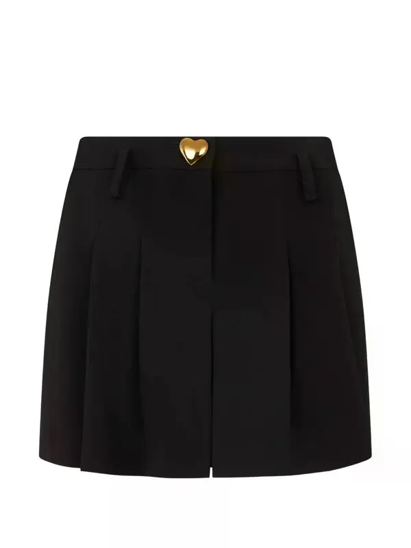 Moschino Heart-button Pleated Shorts