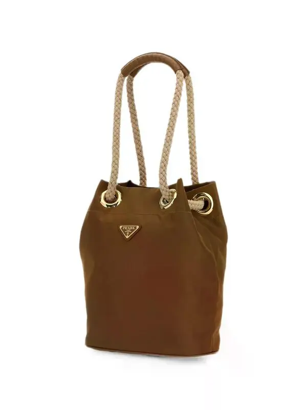 Prada Mariner Bucket Bag - Brown