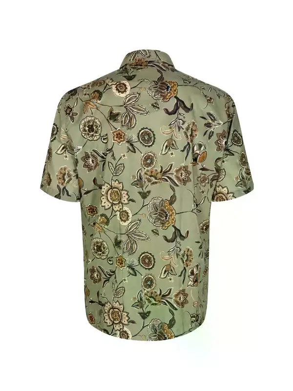 MANUEL RITZ Floral-print Short-sleeve Shirt