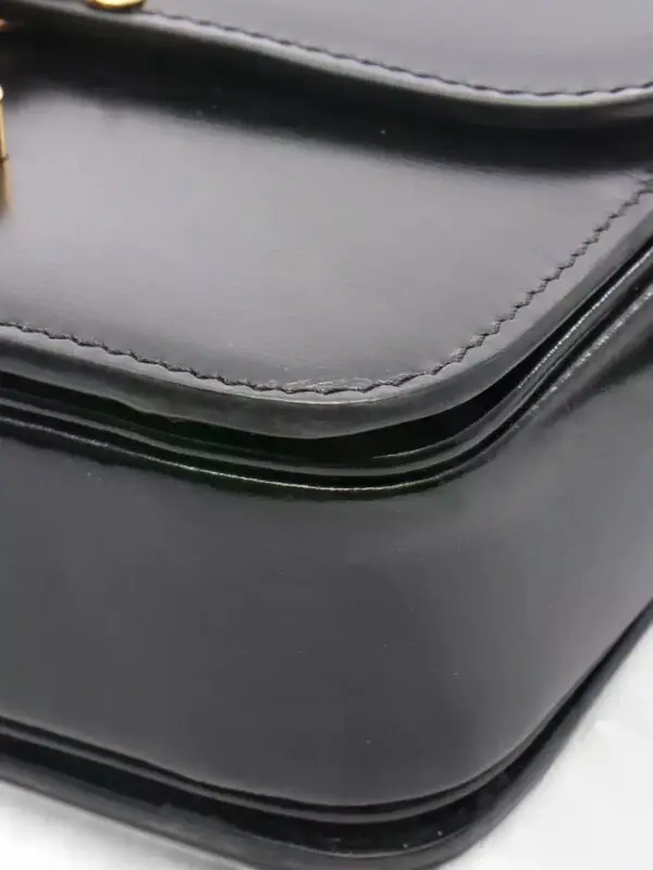 Celine Triomphe Shoulder Bag - Black