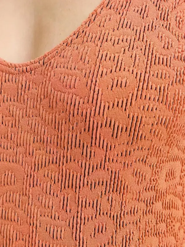 Bond Eye Leopard-pattern Crinkle-effect Swimsuit