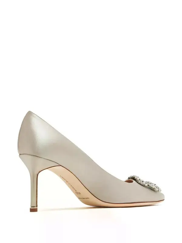 Manolo Blahnik Hangisi 70 Crystal Buckle Pumps