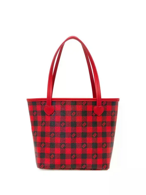 AAPE BY *A BATHING APE Logo Checked Tote Bag